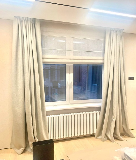 Двойные портьеры в спальню пошив на заказ в Москве , цены на пошив ...